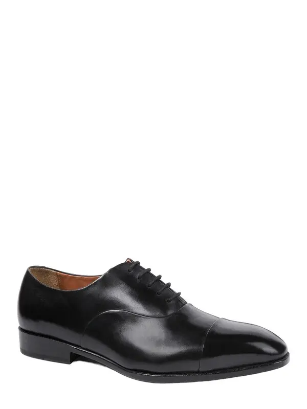 ANTHONY VEER Genoa Cap-toe Oxford - Black
