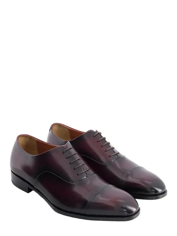 ANTHONY VEER Genoa Cap-toe Oxford - Chestnut Depth Brown Leather
