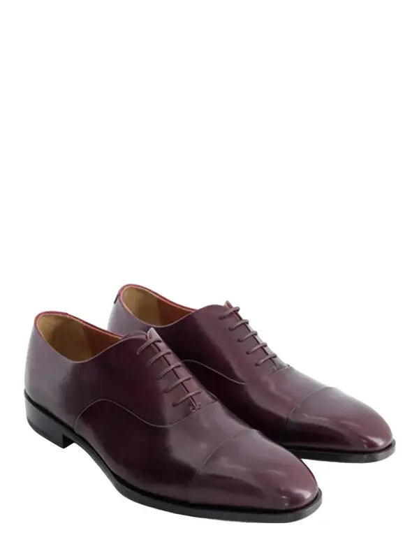 ANTHONY VEER Genoa Cap-toe Oxford - Merlot Smoke Bordeaux Leather