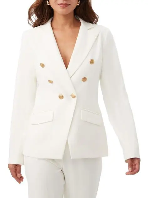 Trina Turk Midlands Velveteen Jacket - Winter White