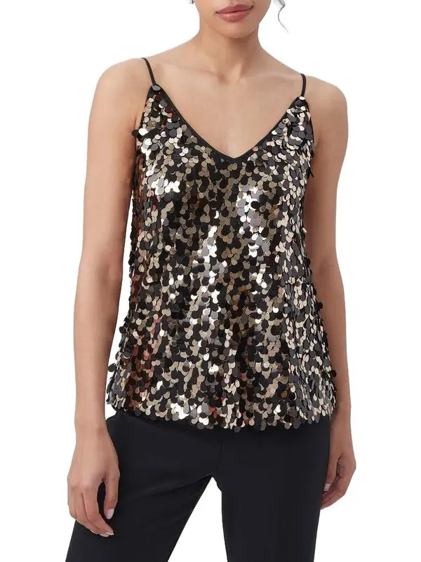 Trina Turk Becca Tank - Black/gold