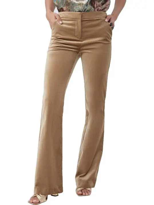Trina Turk Westport Velveteen Pants - Gold