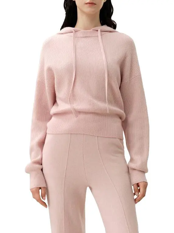Lilysilk Eshe 2-in-1 Cashmere Detachable Hoodie - Rosy Pink