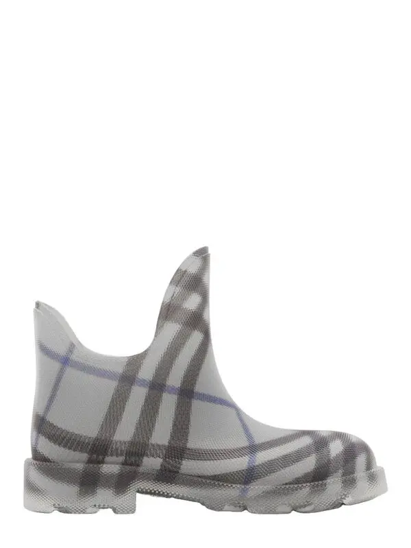 Burberry Marsh Checked Ankle Boot - Grey