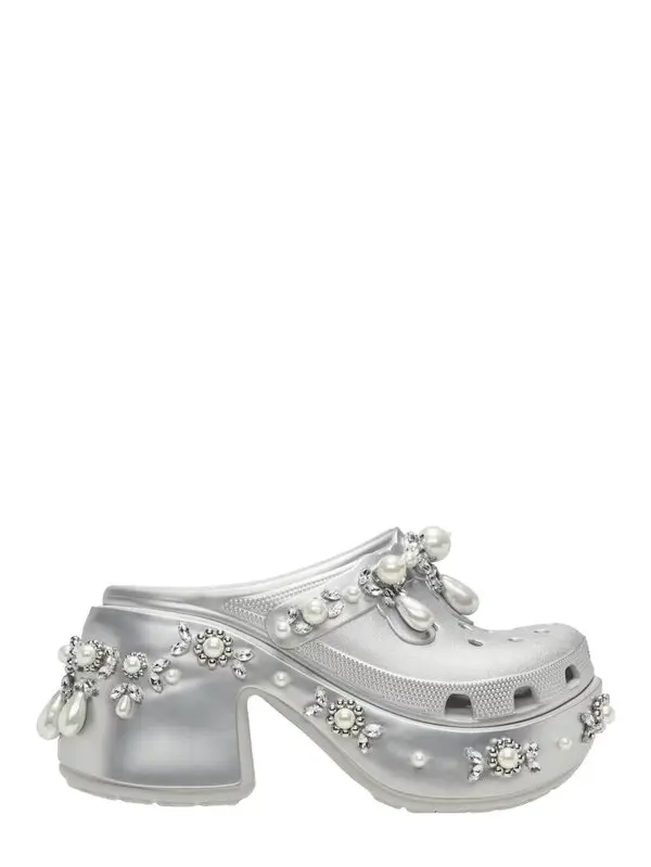 CROCS Siren Clog Simone Rocha Spiked - Silver