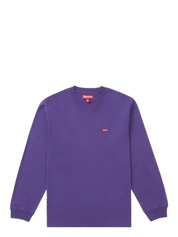 Supreme Small Box Long Sleeve Tee Shirt - Purple