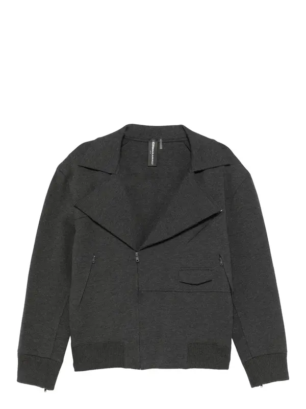 Norma Kamali Jersey Biker Jacket - Grey