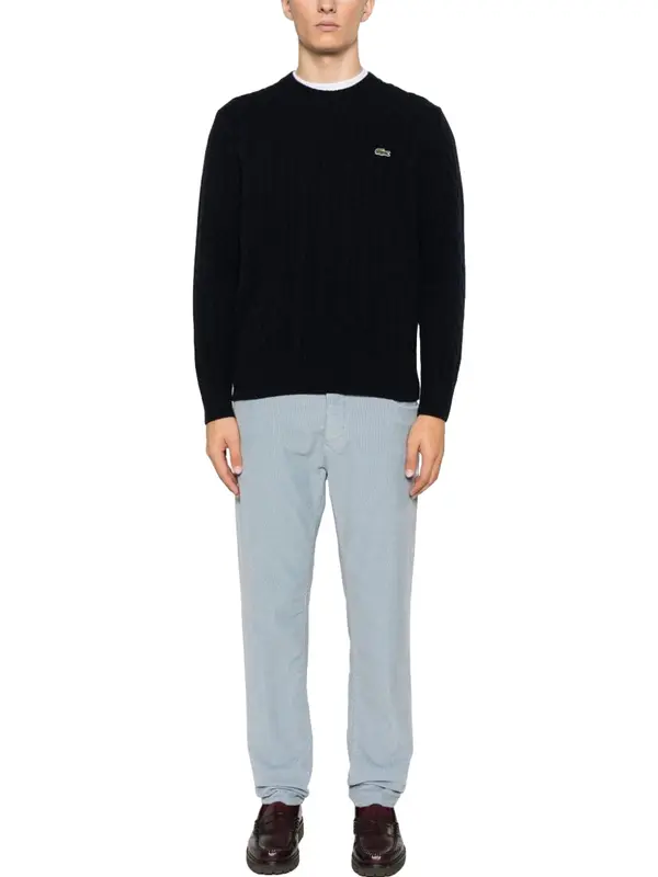 Lacoste Cable-knit Sweater - Blue