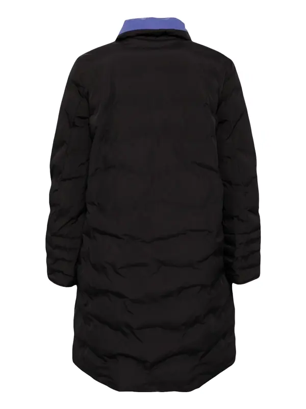Emporio Armani Quilted Reversible Coat - Black
