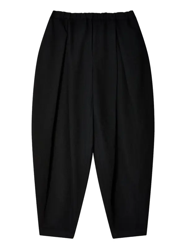 BLACK COMME DES GARÇONS Tapered-leg Trousers - Black