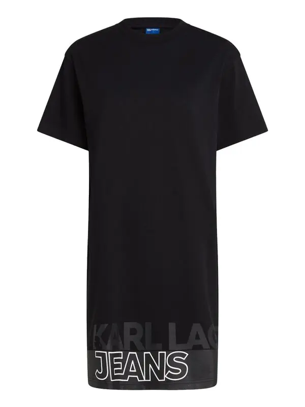 Karl Lagerfeld Logo-print Dress - Black