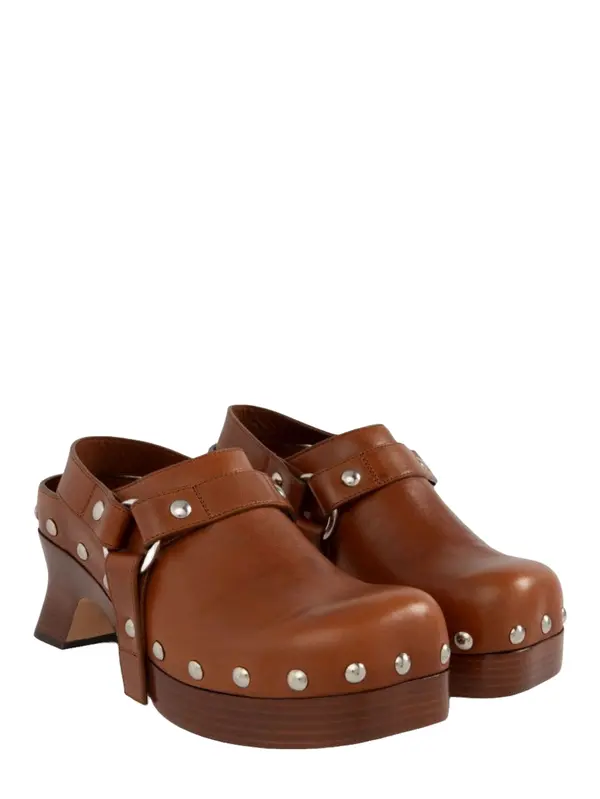 Loewe 70mm Tacha Mules - Brown