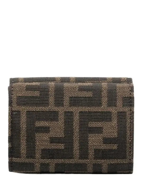 Fendi Ff-logo Pattern Wallet - Brown