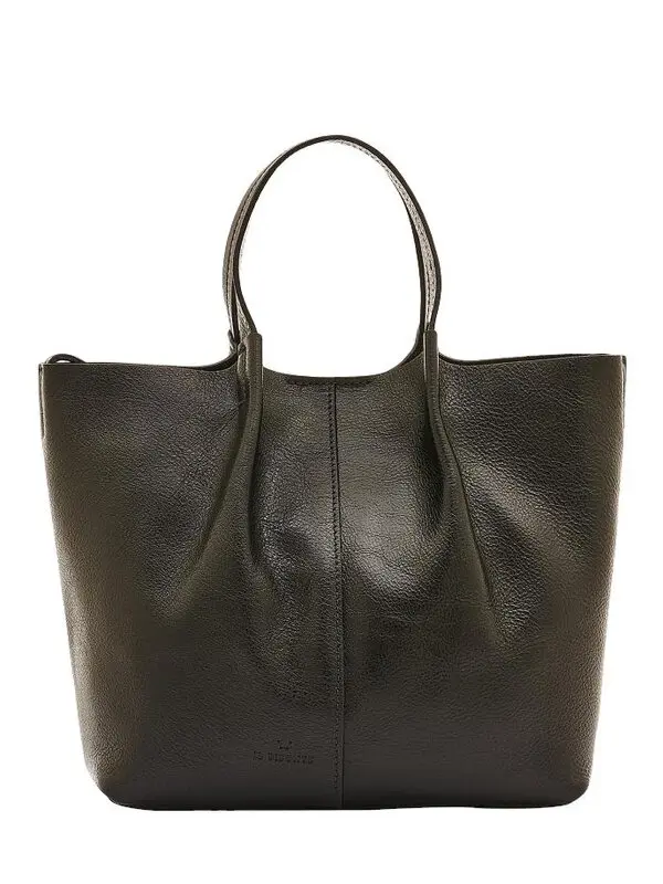 Il Bisonte Leather Tote Bag - Nero