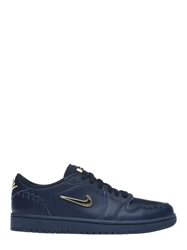 JORDAN 1 Low Method Of Make - Midnight Navy Blue/metallic Gold