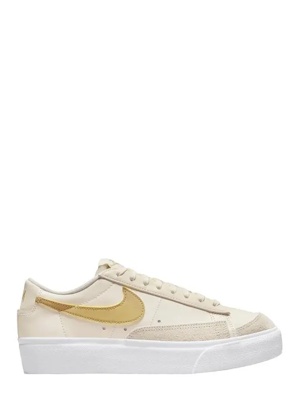 Nike Blazer Low Platform Sneakers - Pale Ivory/white/saturn Gold
