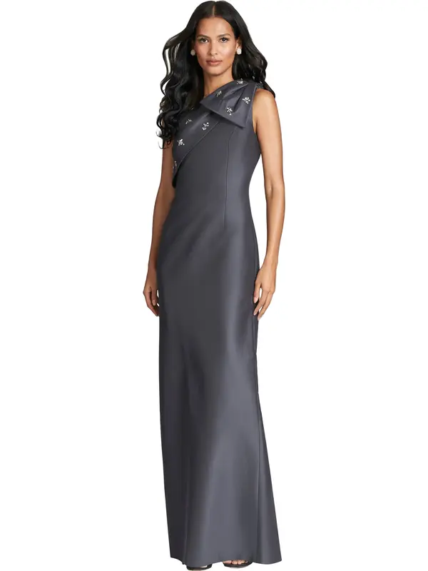 Sachin & Babi Olivia Gown - Charcoal