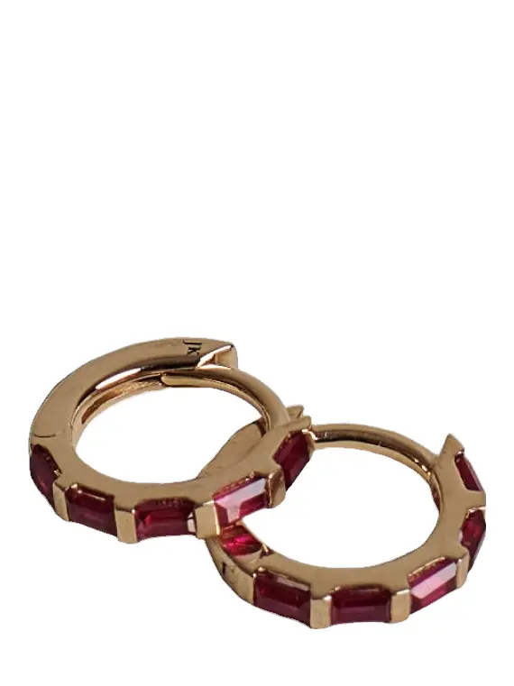 Jenni Kayne Merit Baguette Hoop Earrings - Gold