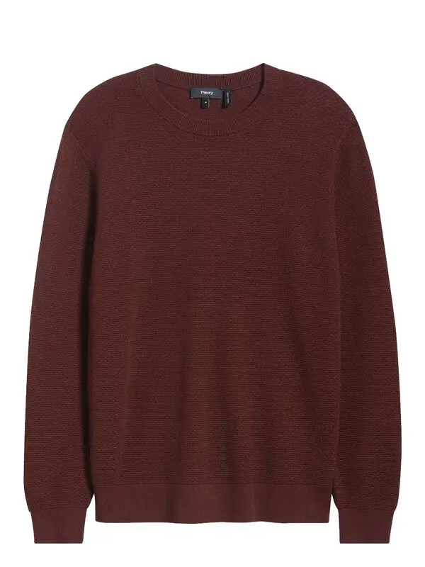 Theory Maden T.novo Crewneck Wool Sweater - Deep Auburn