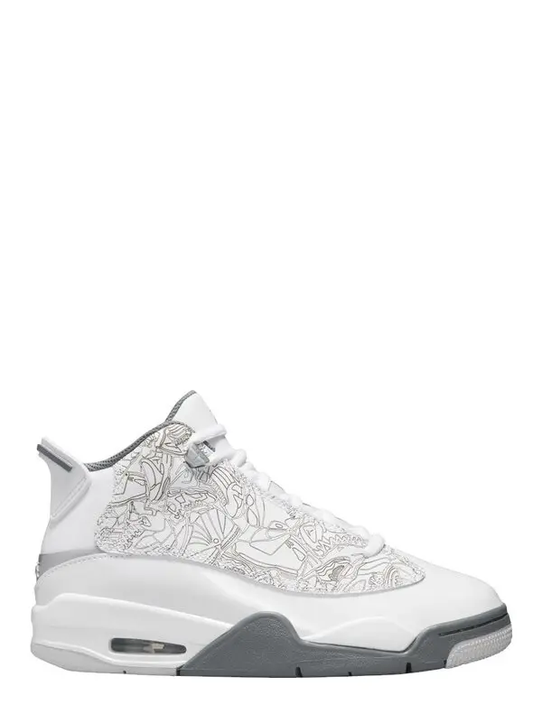 JORDAN Dub Zero Sneakers - White/metallic Silver/neutral Grey