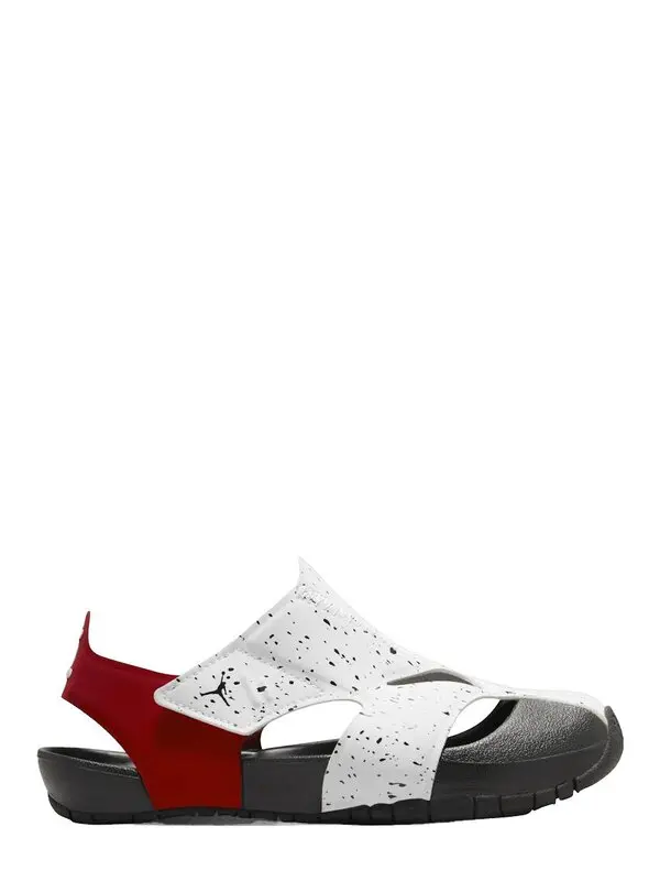 JORDAN Flare Sandals - White/gym Red/black