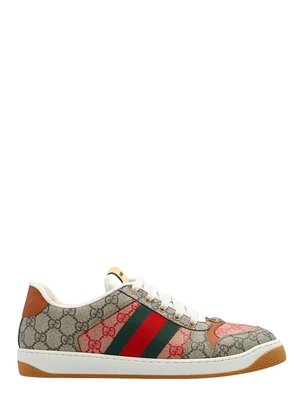 Gucci Screener Year Of The Rabbit Sneakers - Beige/ebony/green