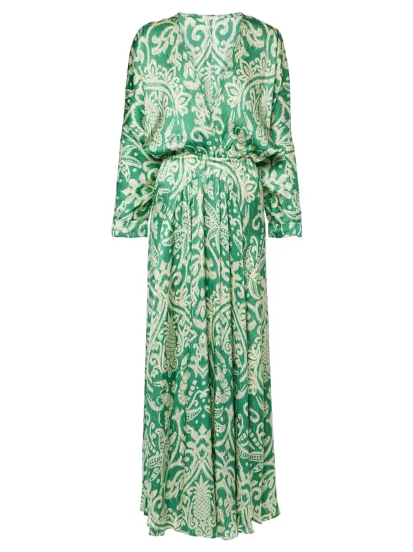 Poupette St Barth Ilona Printed Maxi Dress - Green