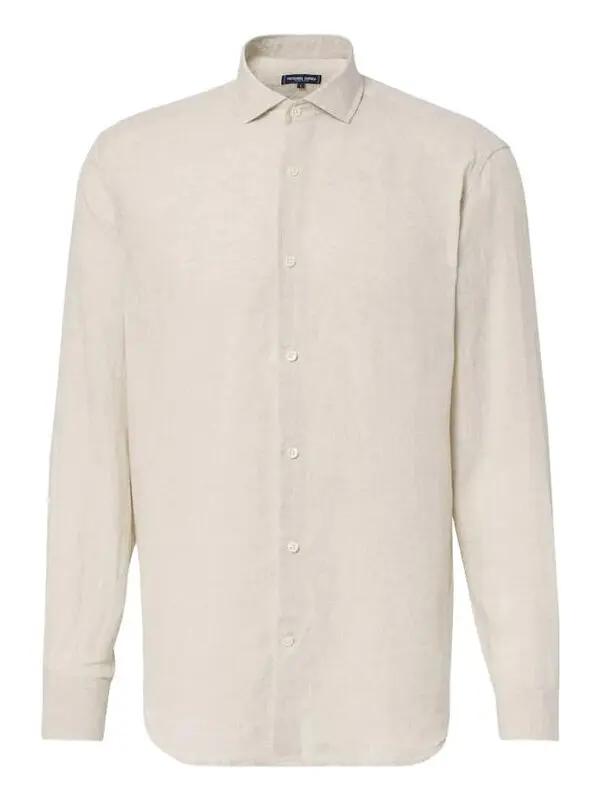 Frescobol Carioca Antonio Linen Shirt - Beige
