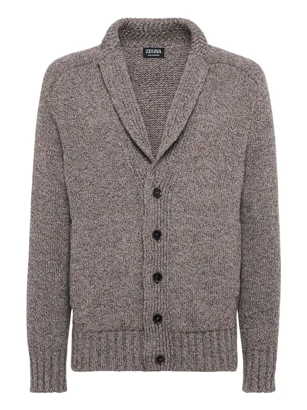 Zegna Cashmere Cardigan - Brown