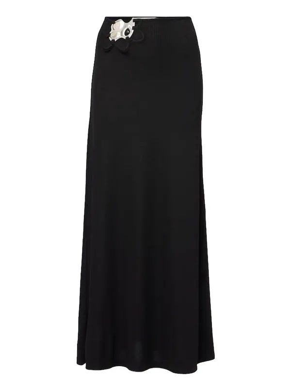 Christopher Esber Trio Stone Maxi Skirt - Black