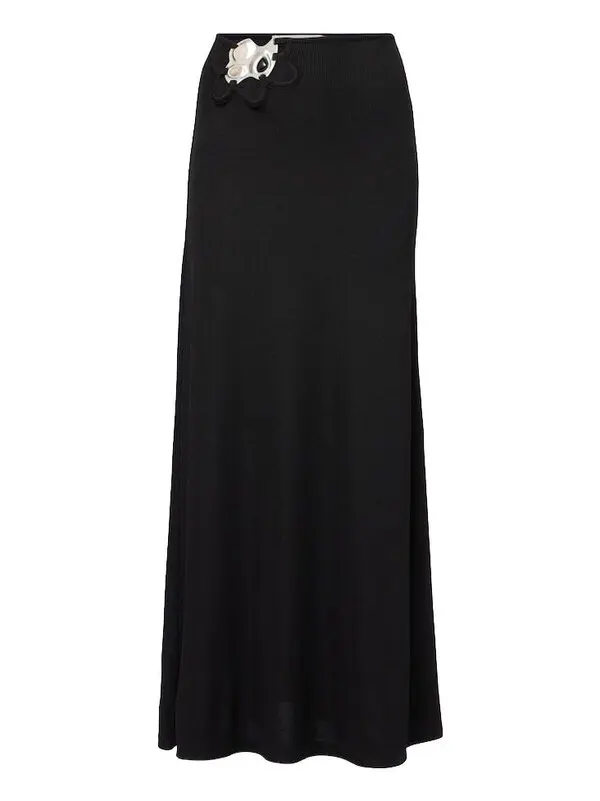 Christopher Esber Trio Stone Maxi Skirt - Black