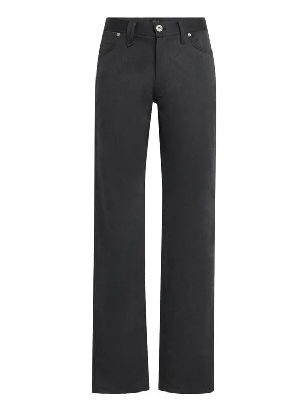 Brioni Straight-fit Five-pocket Trousers - Anthracite