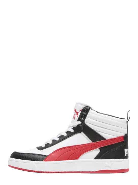 PUMA Dribble Mid High-top Sneakers - White-for All Time Red- Black