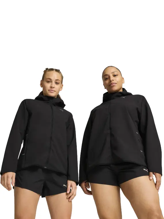 PUMA Run Rain Jacket Technical Running Apparel - Black