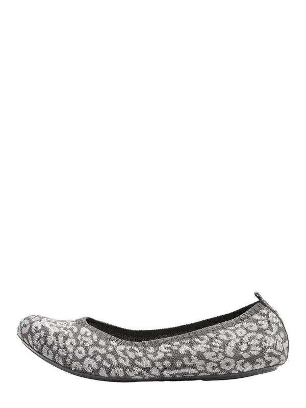 PUMA Iliana Leopard Print Ballerina Flats - Gray