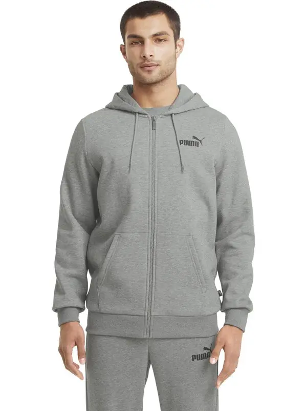 PUMA Essentials Full-zip Logo Hoodie - Gray