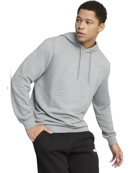 PUMA Ess Hoodie - Medium Gray Heather