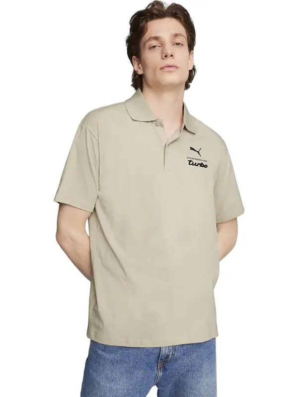 PUMA Porsche Legacy Motorsport Essentials Polo Shirt - Beige