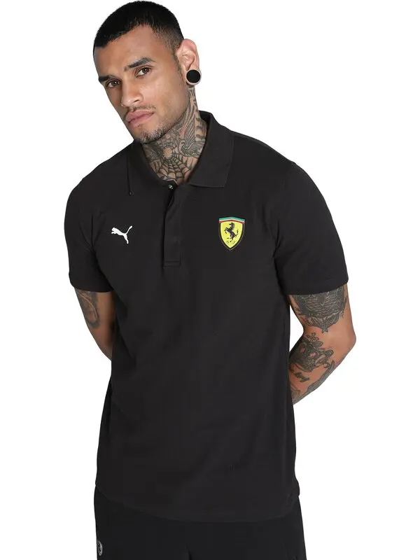 PUMA Scuderia Ferrari Polo Shirt - Black