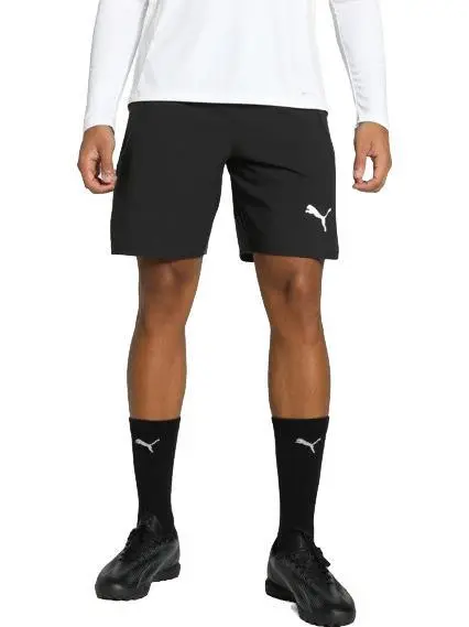 PUMA Teamfinal Soccer Shorts - Black- White-flat Dark Gray