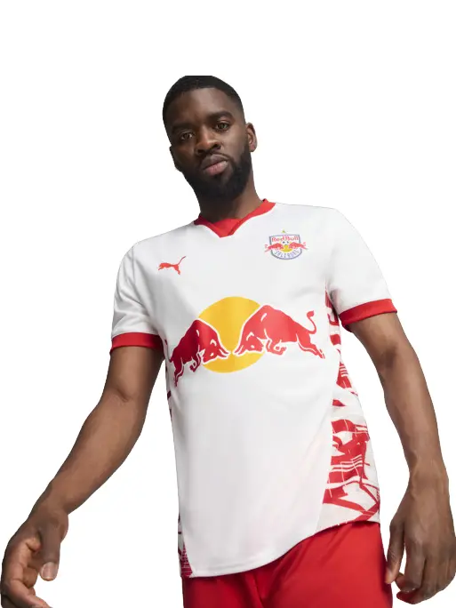 PUMA Rb Salzburg 24/25 Replica Home Soccer Jersey - White- Red