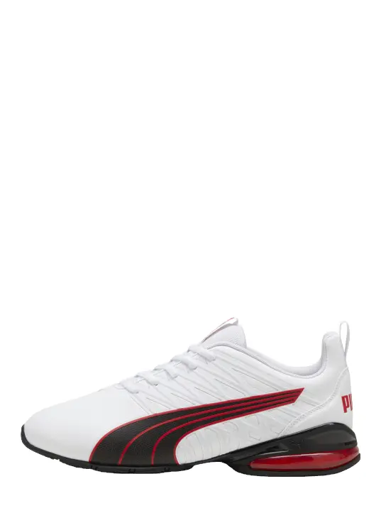 PUMA Voltaic Evo Fast Running Shoes - White- Black-for All Time Red
