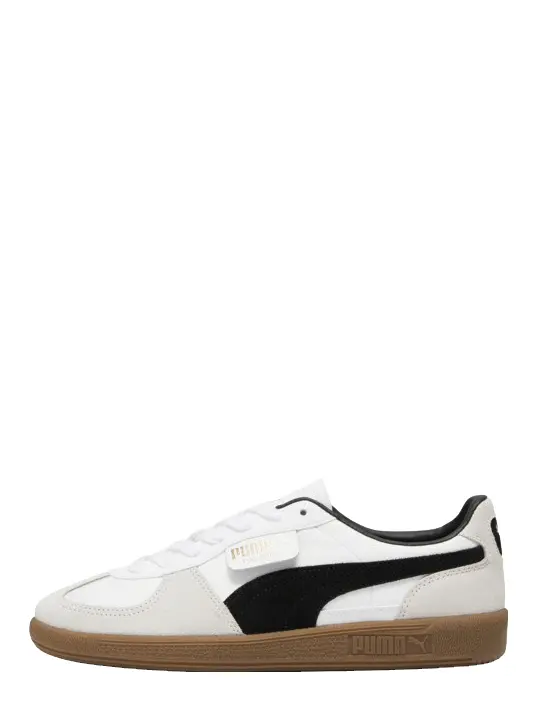 PUMA Palermo Leather Sneakers - White-vapor Gray-gum