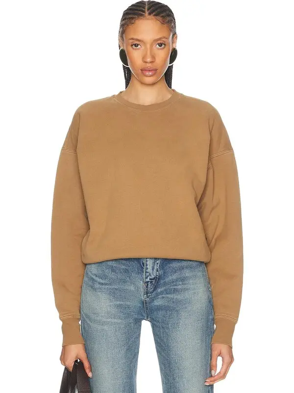 Saint Laurent Crewneck Sweatshirt - Caramel