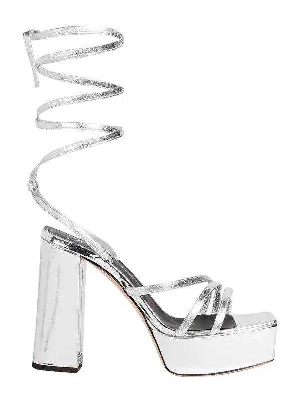 GIUSEPPE ZANOTTI Flavienne Platform Sandals - Silver