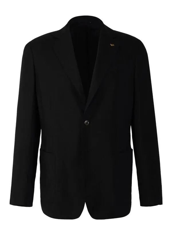 Colombo Single-breasted Blazer - Black
