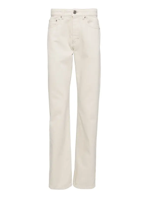 Ami Straight-leg Jeans - Neutrals