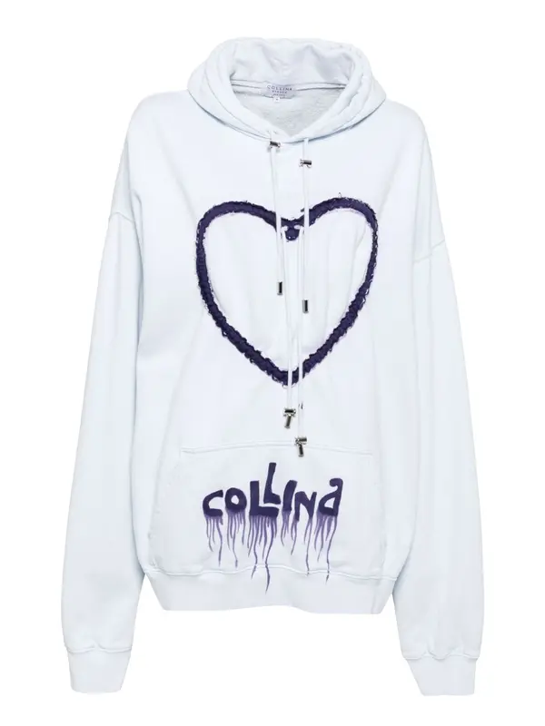 Collina Strada Heart Hoodie - Blue