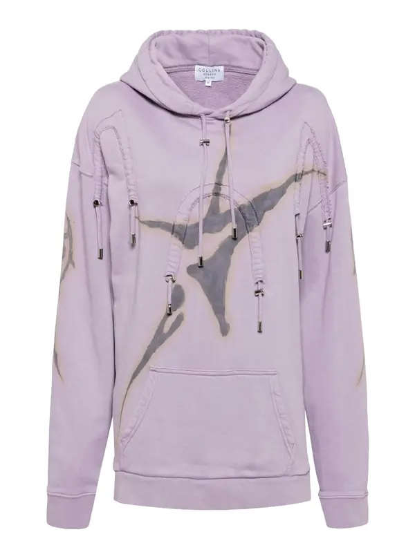 Collina Strada Arc Graphic Hoodie - Purple