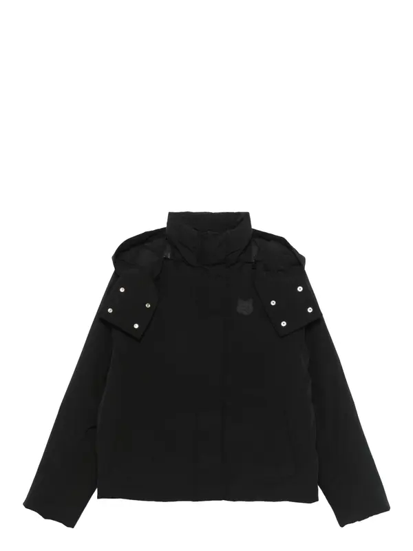 Maison Kitsuné Fox-patch Puffer Jacket - Black